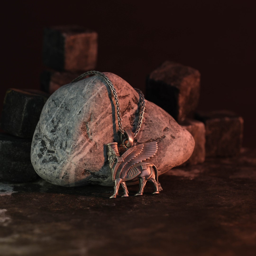 Assyrian Lamassu Charm, Mesopotamian Gift, Ancient History, Cultural ...