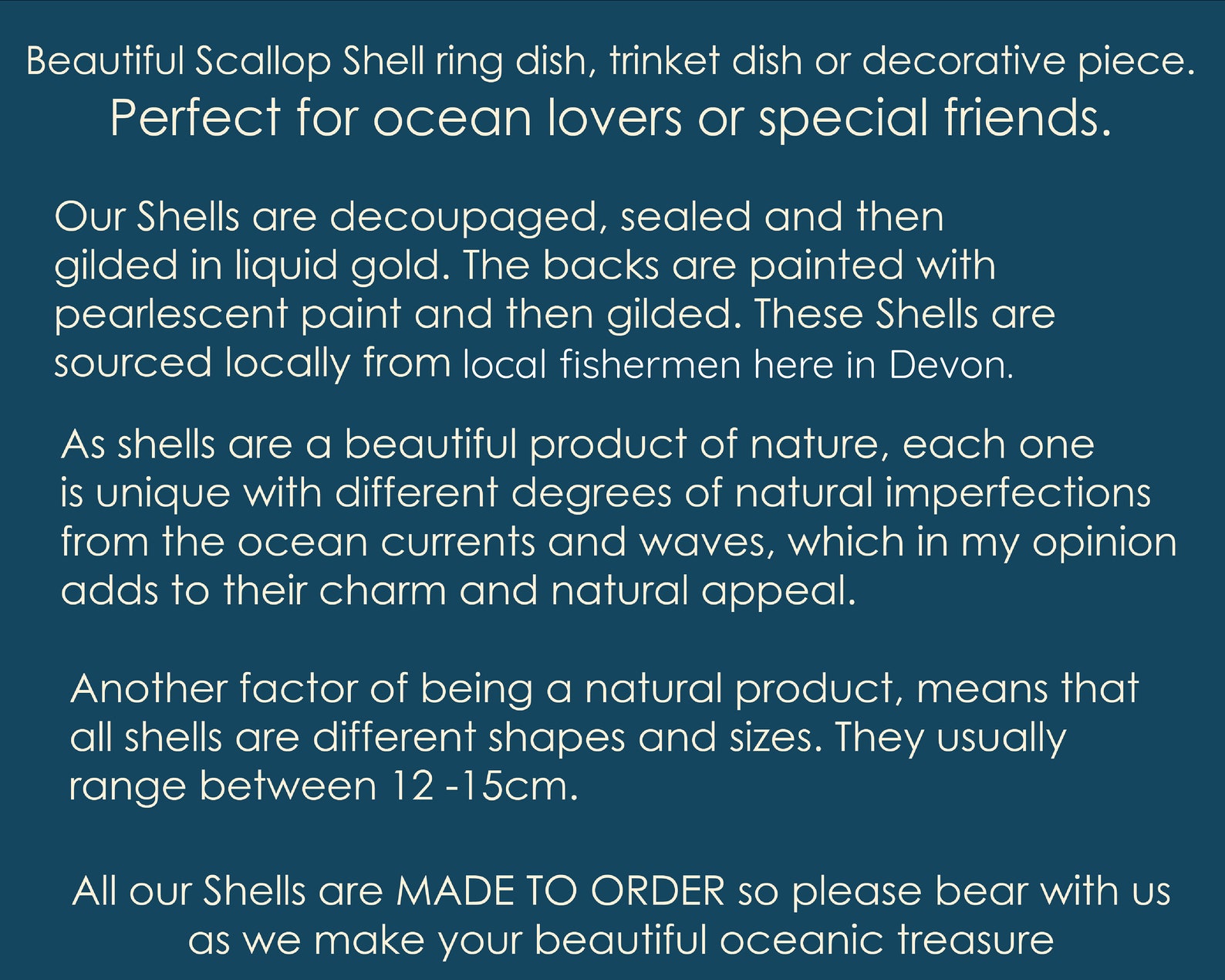 Seagull Bird Fish Ring Dish Scallop Shell Gilded Gold Varnished Shiny ...