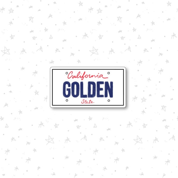 California License Plate Decal - Etsy