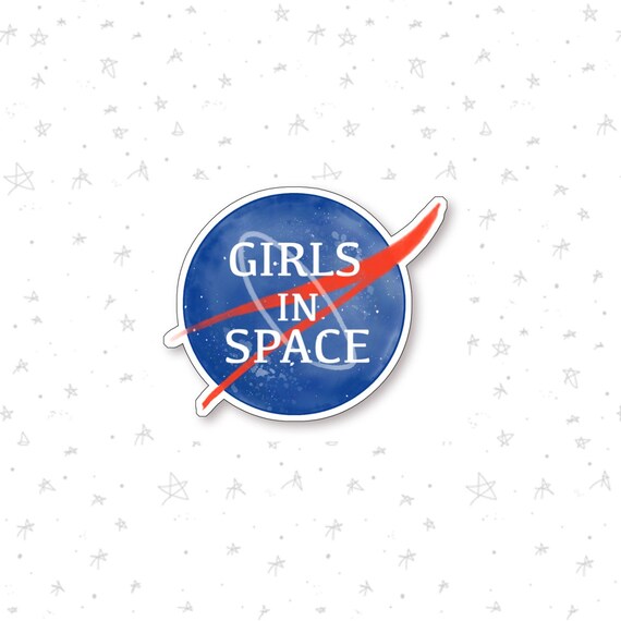 Girls in Space Sticker Space Laptop Sticker Decal Vinyl - Etsy