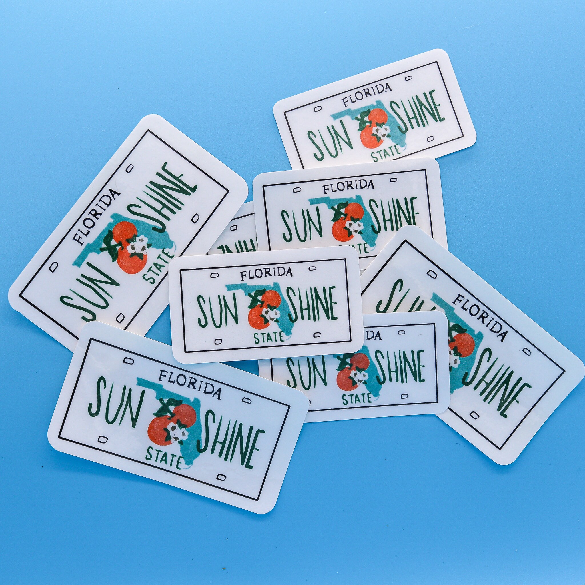 Florida License Plate Sticker, Orlando, Laptop Sticker, Decal, Vinyl ...