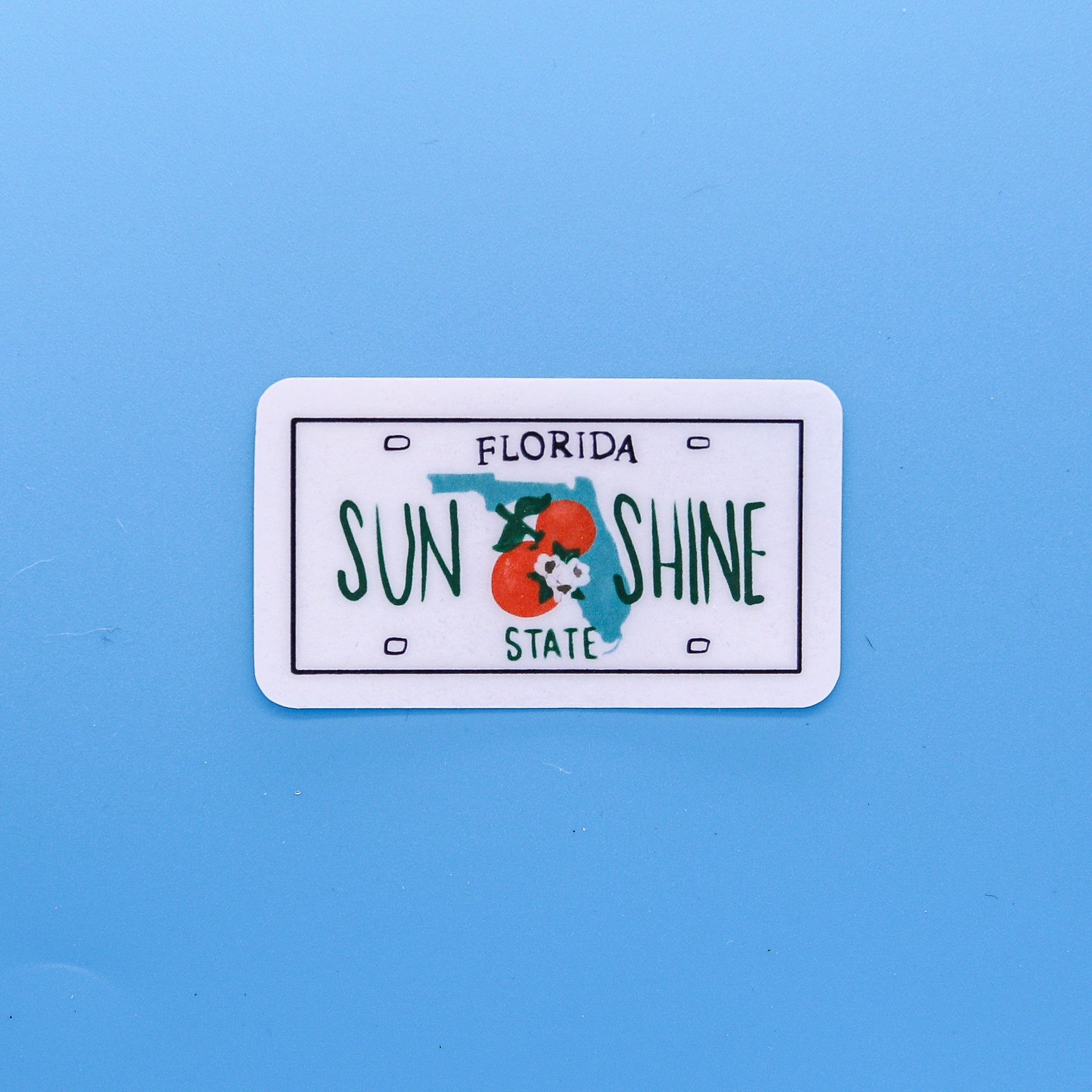 Florida License Plate Sticker, Orlando, Laptop Sticker, Decal, Vinyl ...