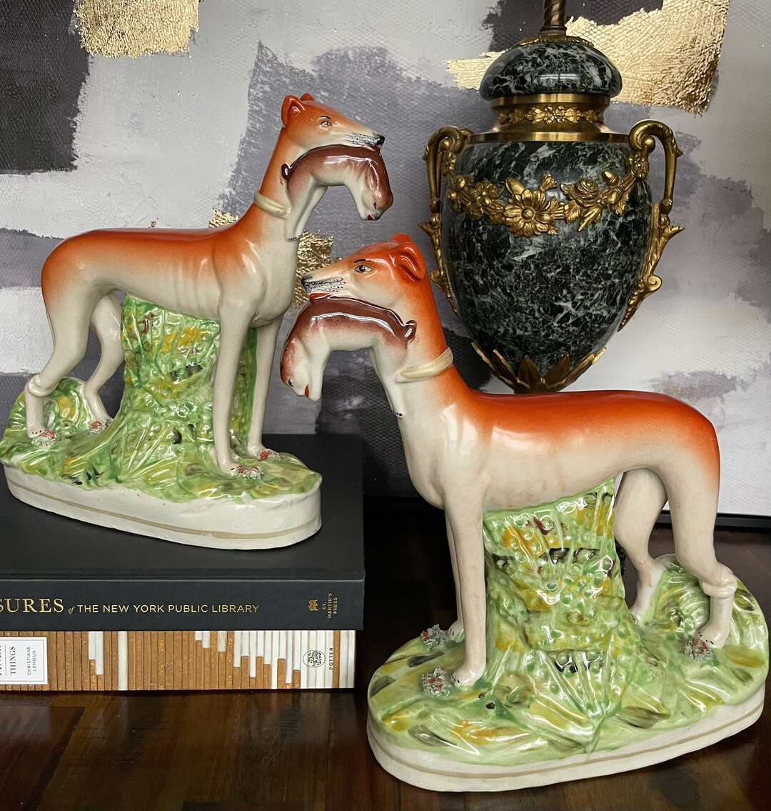 Extra Large Staffordshire Whippets 11 - Etsy