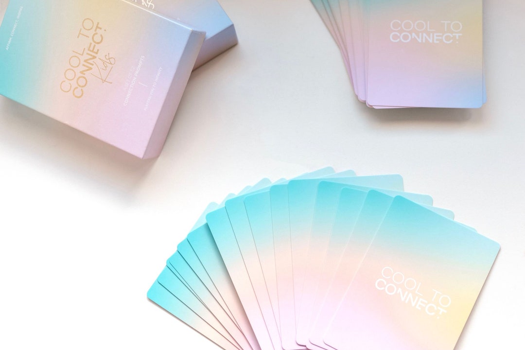 Cool to Connect Card Game: Kids!, Kids Card Games, Rainbow, Aesthetic ...