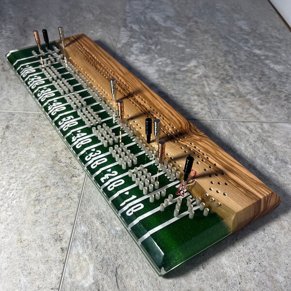 Football Cribbage Board - Etsy