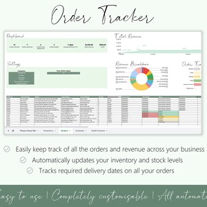Ultimate Business Tracker Spreadsheet USD Small Business Spreadsheet ...