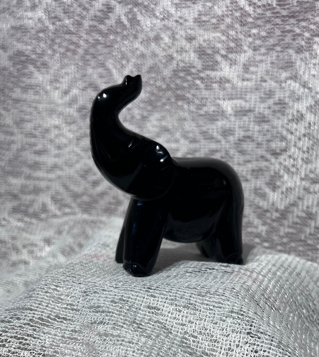 Natural Obsidian Hand Carved Elephant Beautiful Obsidian Elephant - Etsy
