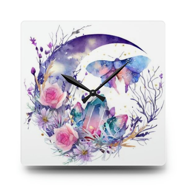 Crescent Moon Clock - Etsy