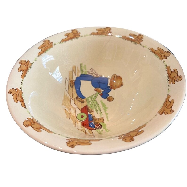 Vintage SYLVAC WARE Teddy Bear Childs Bowl Double Handle Cup England ...