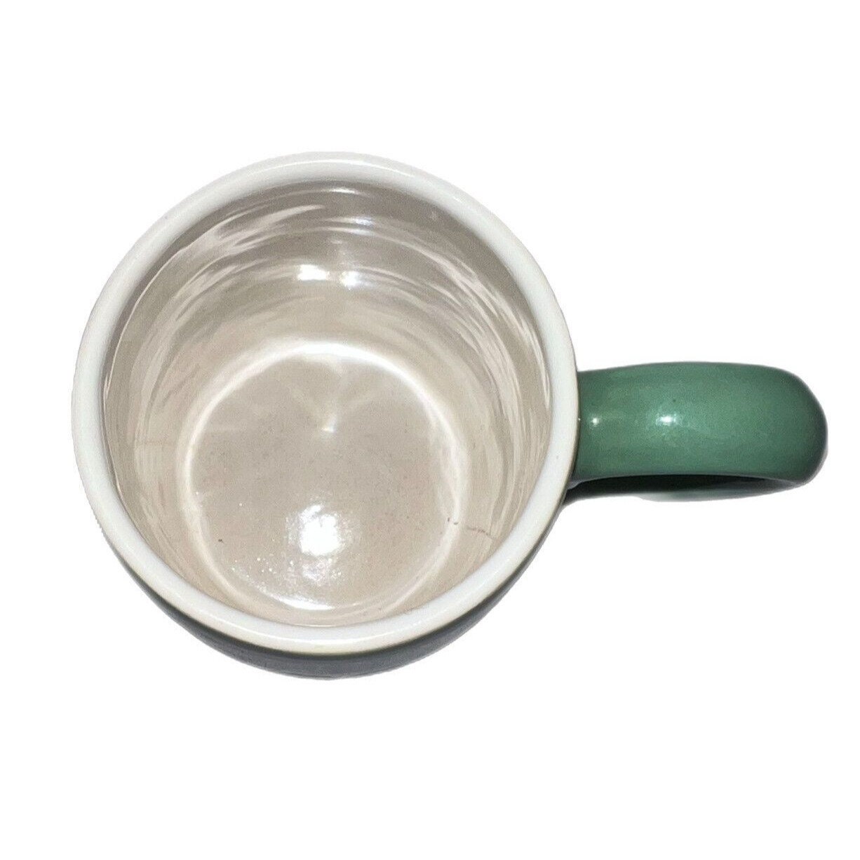 Coors Pottery Beer Mug White Lion Sage Green Colorado USA 1950s Vtg ...