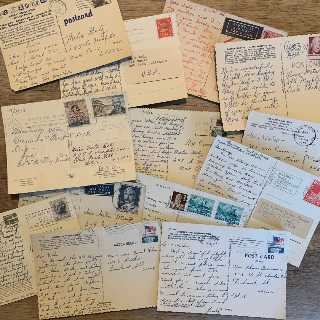 Vintage Travel Postcard Set 1950s-1980s mystery Set of 3 Vintage ...