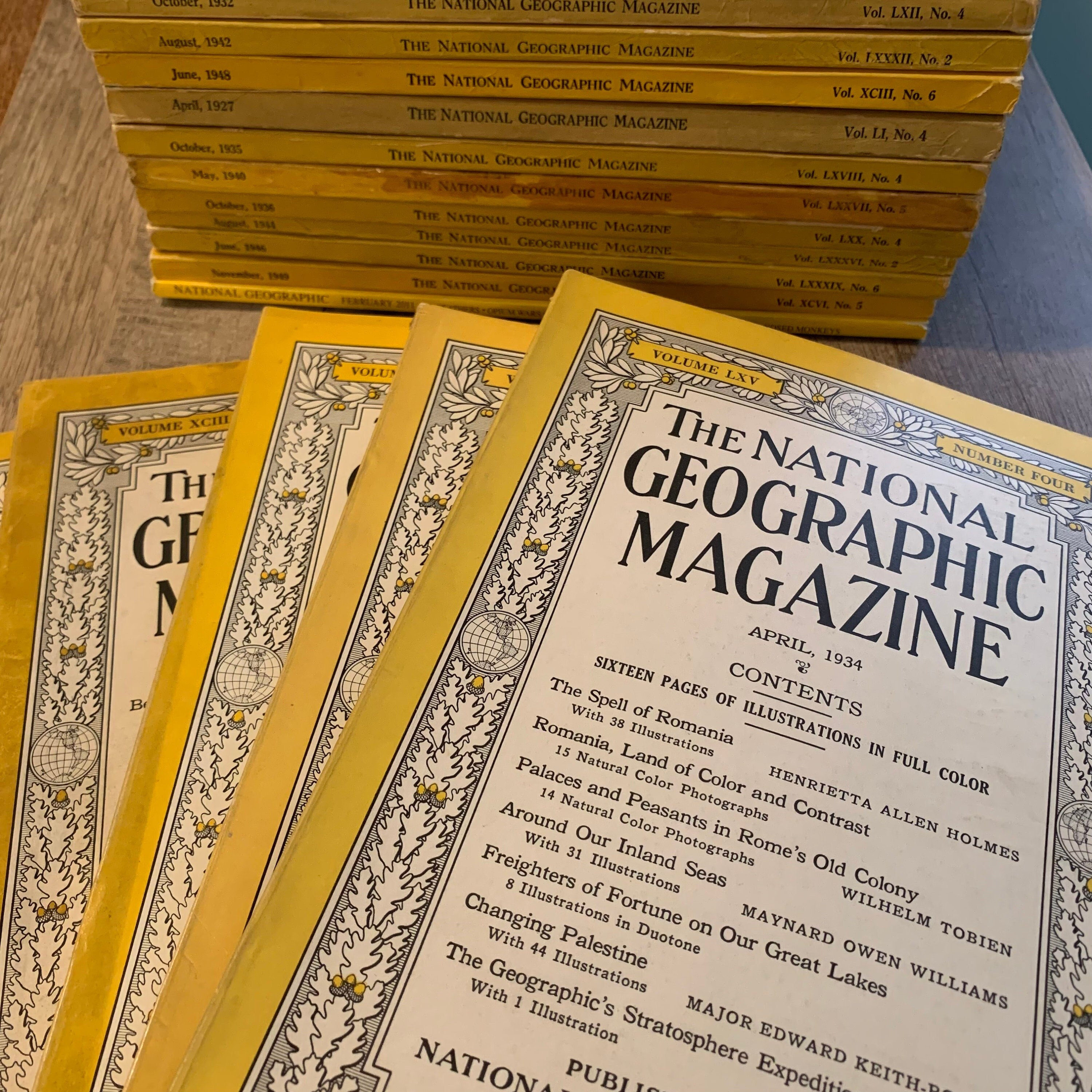 Vintage National Geographic Magazines Lot of 10 - Etsy