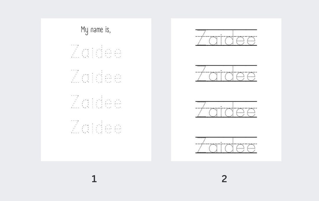 Custom Name Tracing Worksheet Personalized Name Tracing Busy Book ...