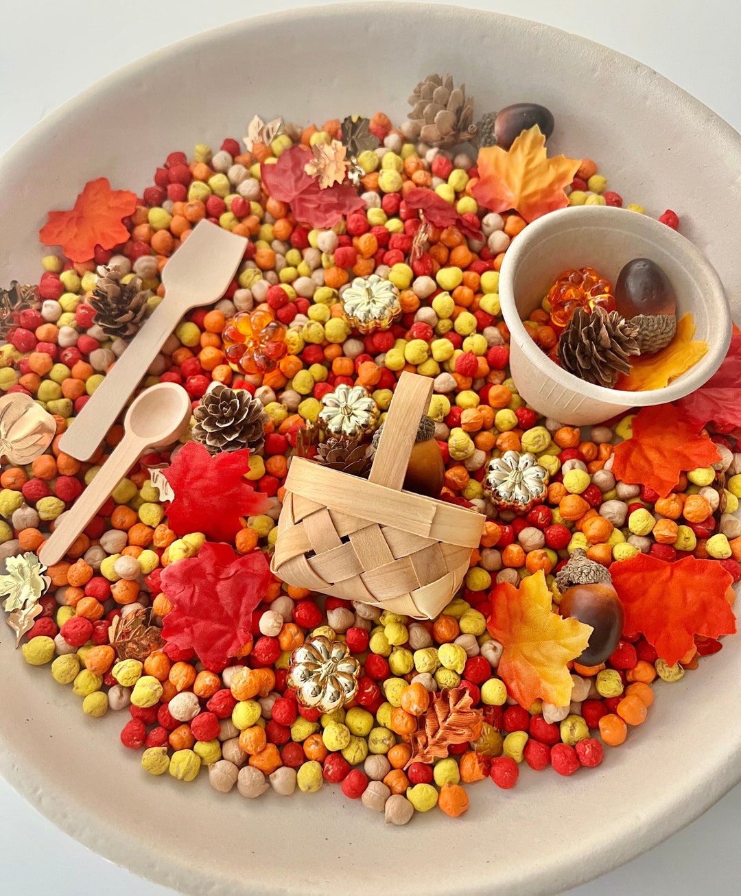 Fall Sensory Bin, Fall Play Kit, Autumn Activity for Kids, Sensory Tray ...