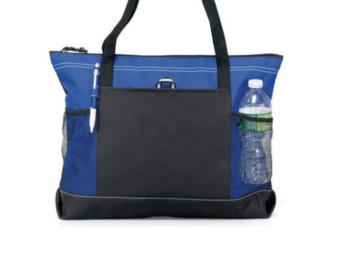 Gemline Select Zippered Tote Bag - Etsy