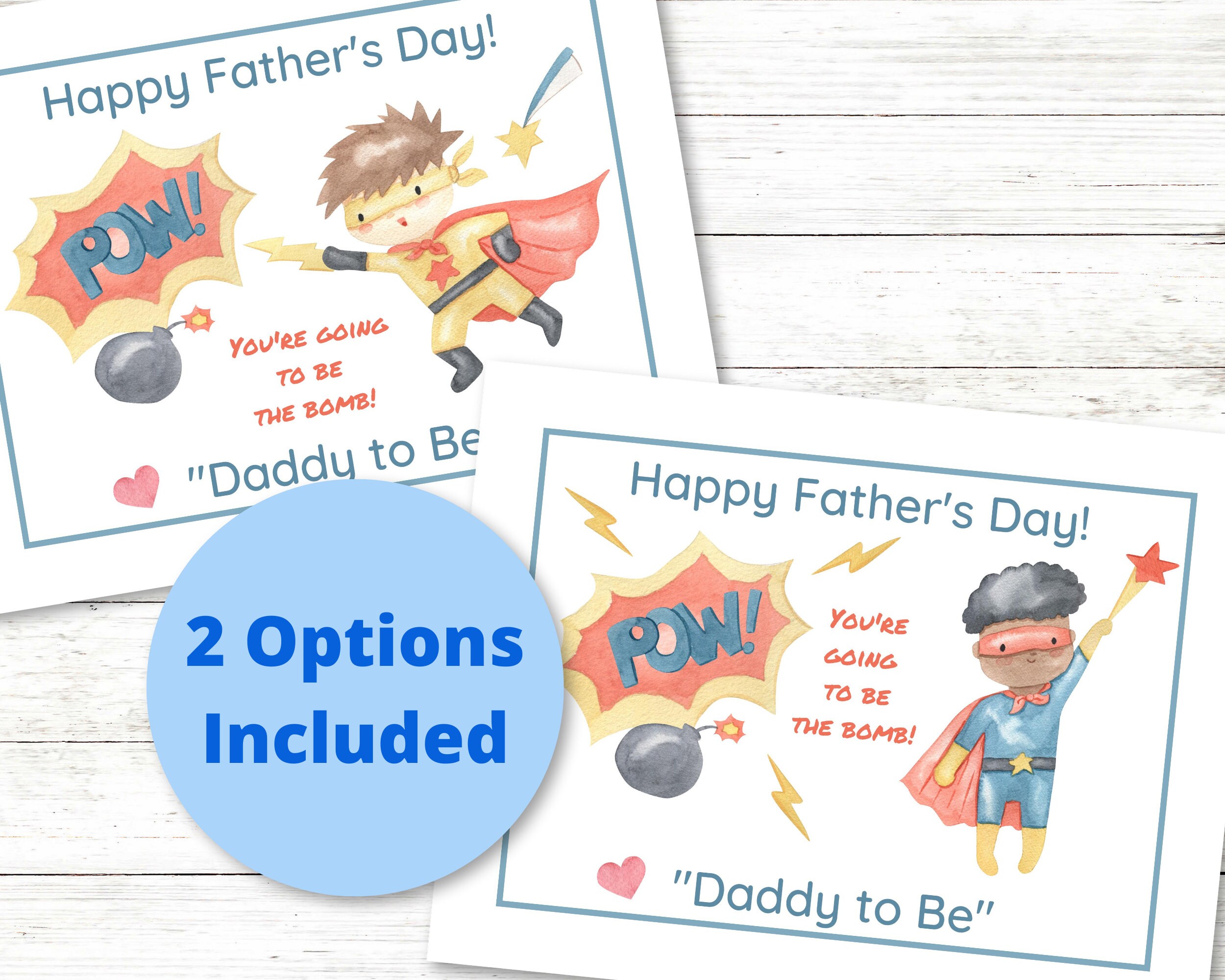 Happy Father's Day Daddy to Be Printable Card - Etsy