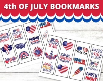 4th of July Coloring Bookmarks Coloring Bookmarks Fourth of July ...