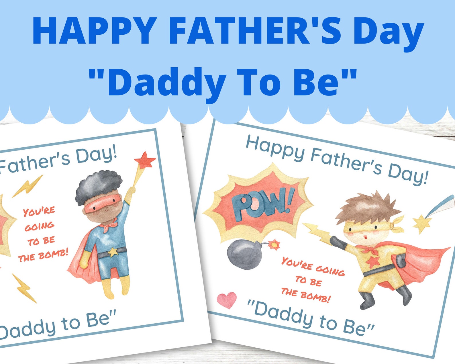 Happy Father's Day Daddy to Be Printable Card - Etsy
