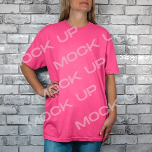 Heliconia Comfort Colors C1717 Mockup, Oversized Comfort Colors 1717 ...