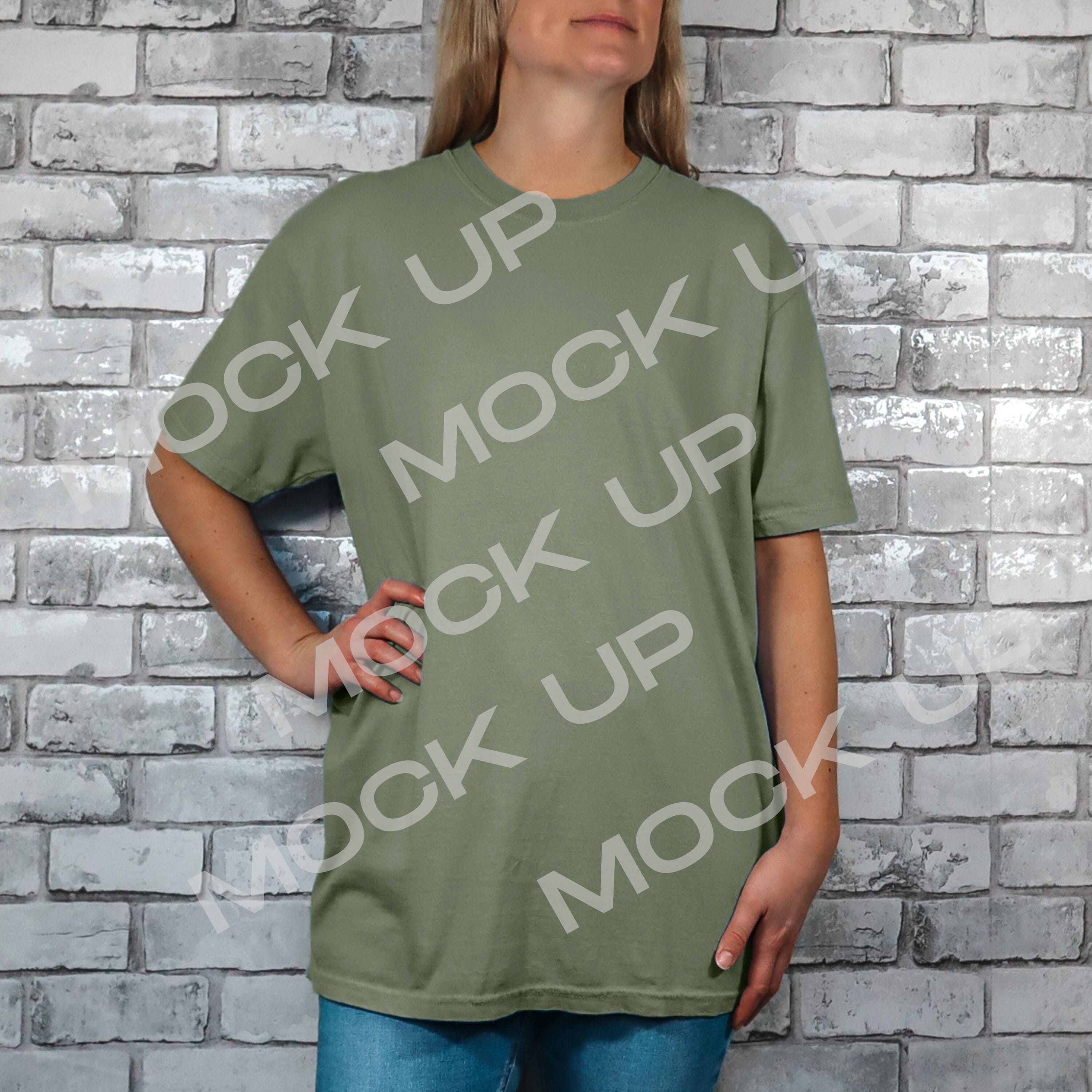 Hemp Comfort Colors C1717 Mockup Oversized Comfort Colors - Etsy