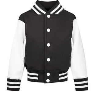 Kids Unisex Personalised Varsity Jacket, Kids Name , Number Varsity ...