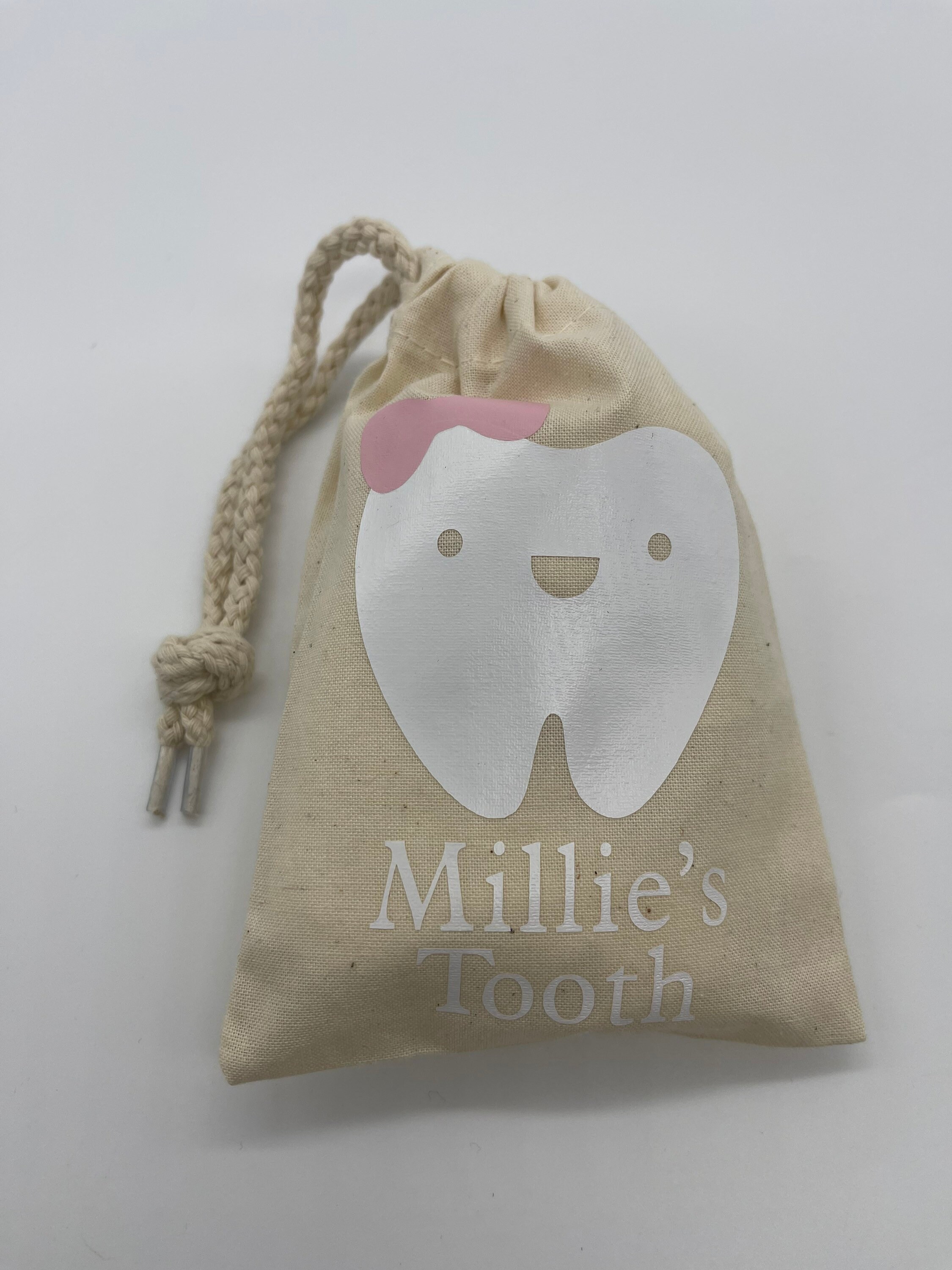 Personalised Tooth Bag, Tooth Fairy Pouch, Named Tooth Fairy Bag, Tooth ...