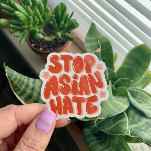 Stop the Hate Stickers Set Racism is A Virus Asian Lives - Etsy