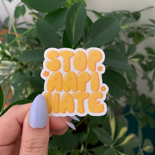 Stop the Hate Stickers Set Racism is A Virus Asian Lives - Etsy