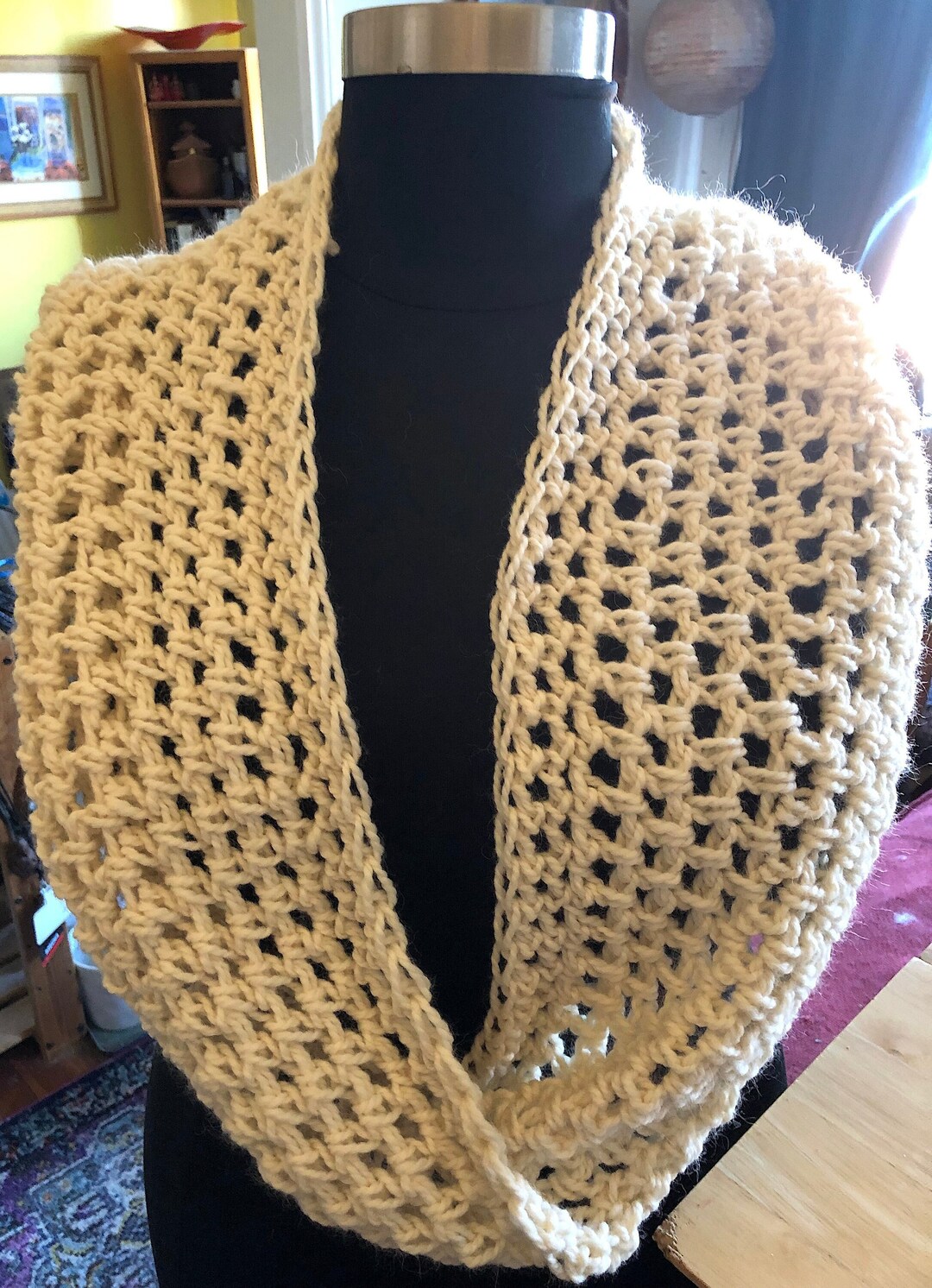 Winter White Mobius Infinity Scarf - Etsy