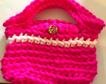 Rose Handbag Vintage Mudd Designer Bag With 4 Outer Flap Velcro Pockets ...