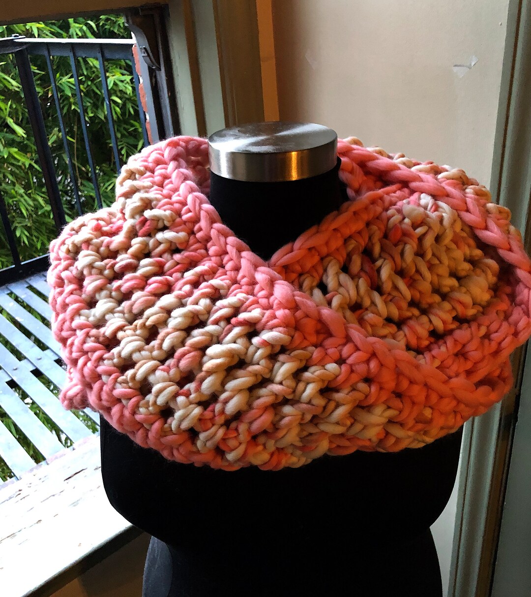 Desert Pink Mobius Twist Infinity Scarf - Etsy