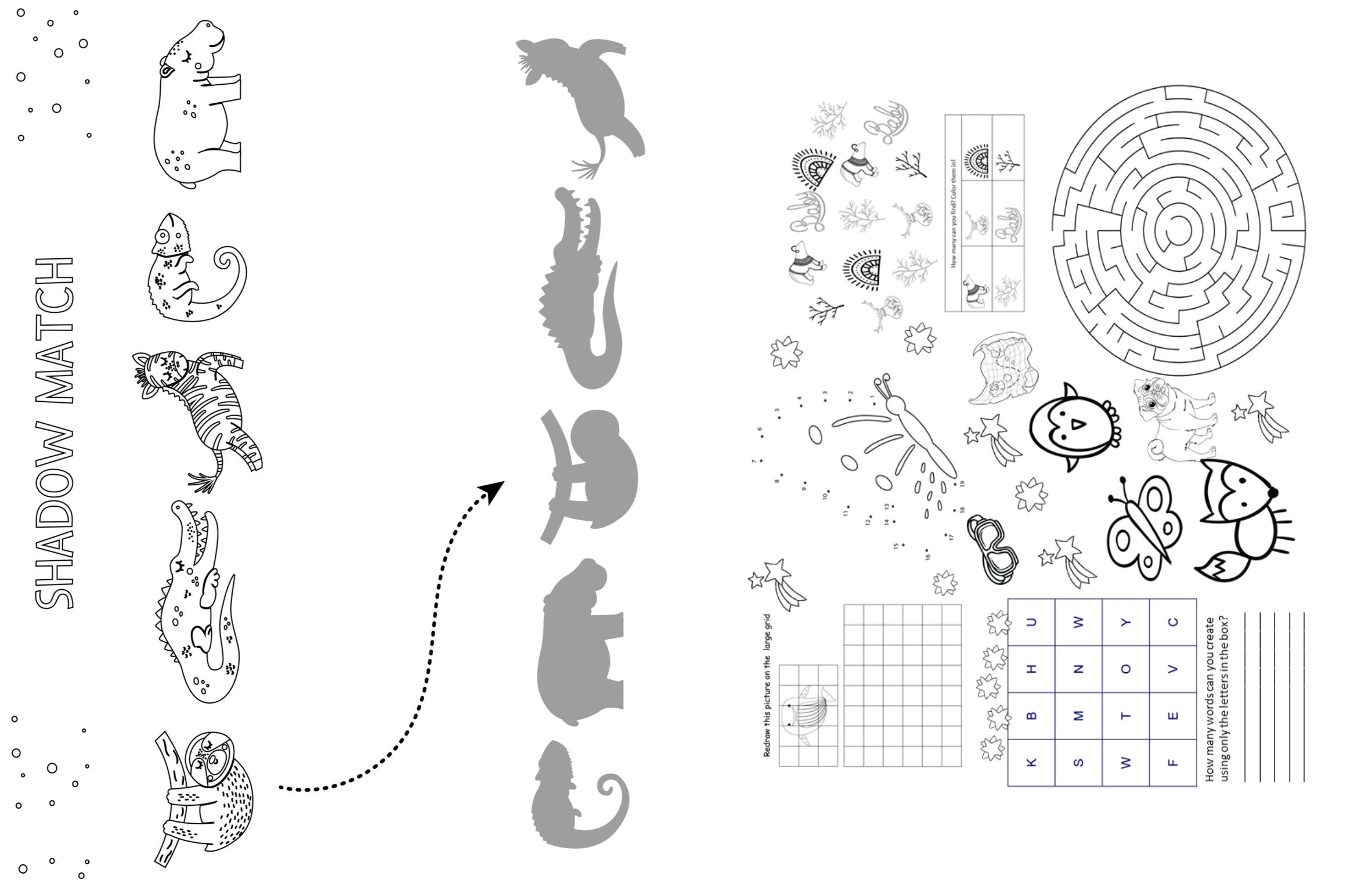 Kids Activity Booklet Digital Download PDF 50 Pages - Etsy