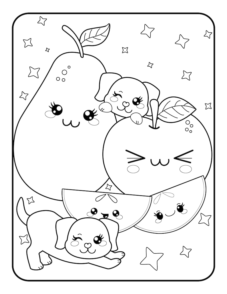 Kawaii Food and Animal Digital Download (group 4) - Etsy