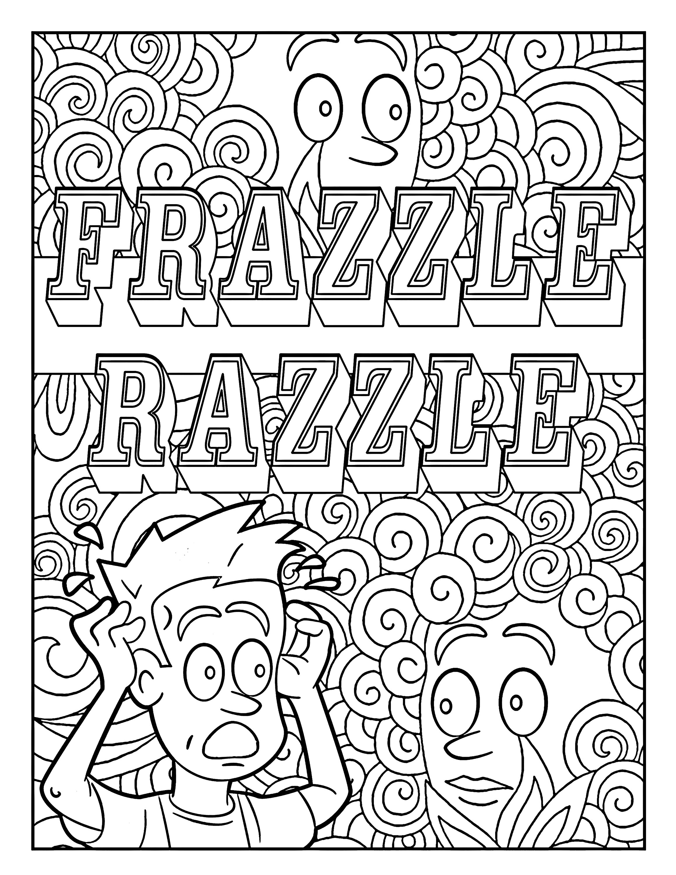 Clean Cuss Words Coloring Pages (group 3) Digital Download JPG - Etsy