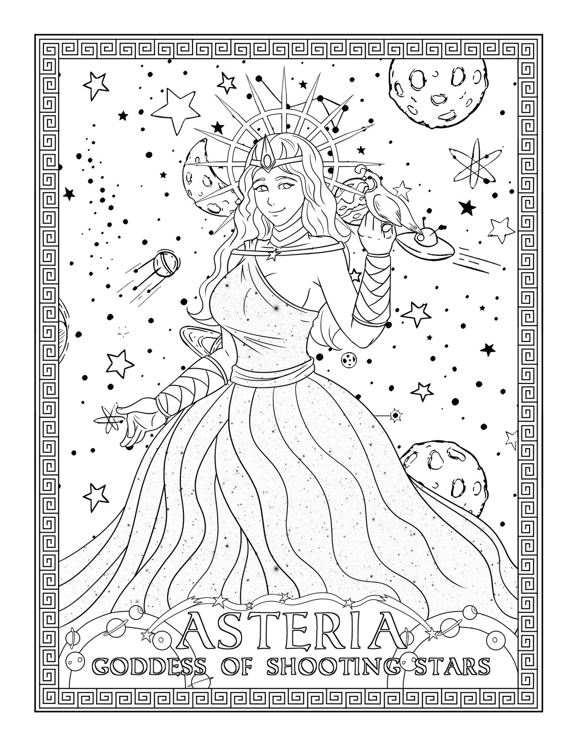 Greek Goddesses (group 2) Coloring Pages Download/printable - Etsy