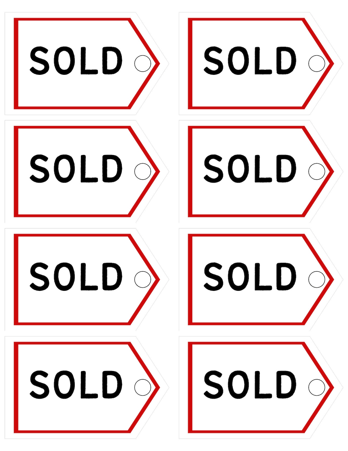 Garage Sale Signs/tags Downloadable/printable - Etsy