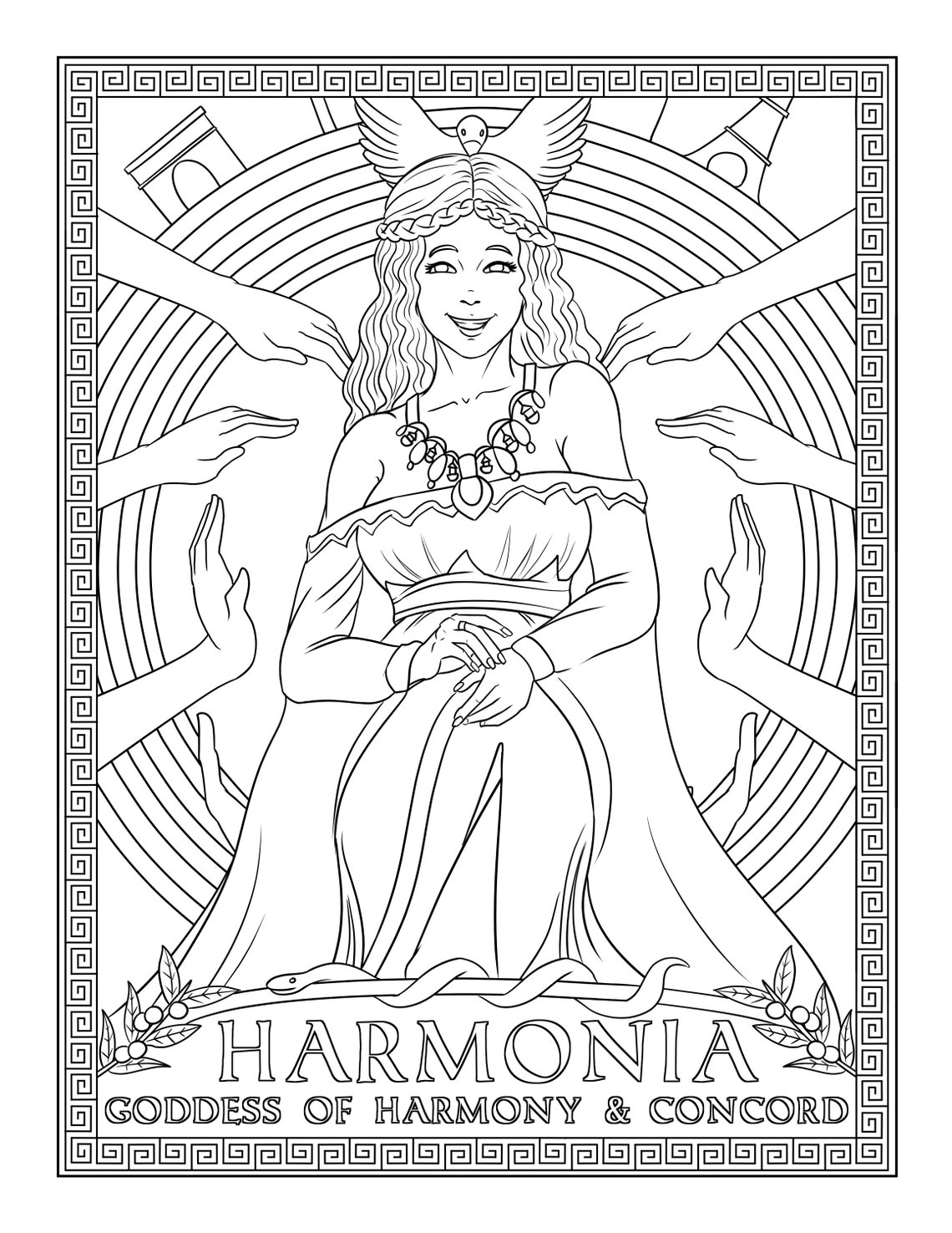 Greek Goddesses (group 4) Coloring Pages Download/printable - Etsy