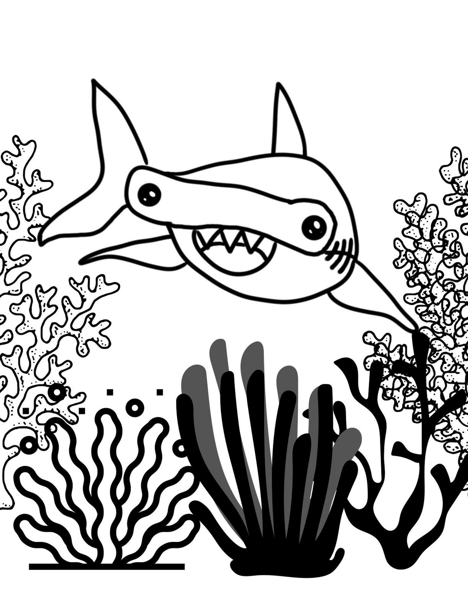 Shark Coloring Pages for Kids-digital Download Printable - Etsy