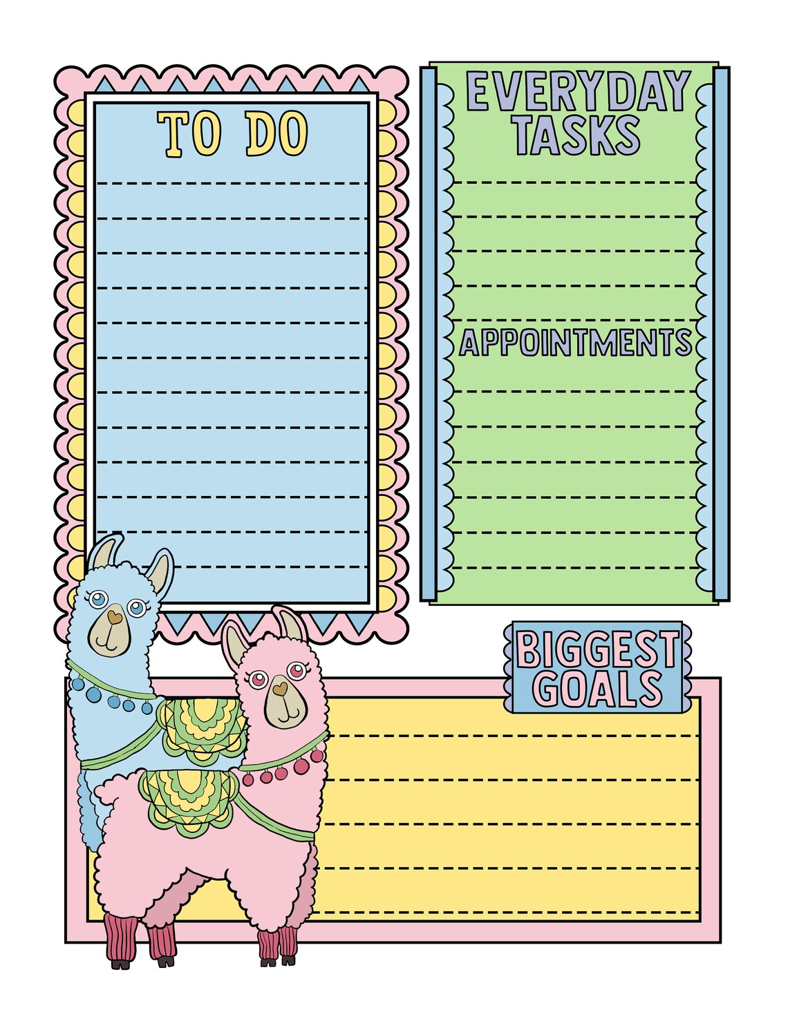 Llama Drama Planner- Digital Download Printable - Etsy