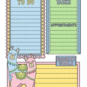 Llama Drama Planner- Digital Download Printable - Etsy