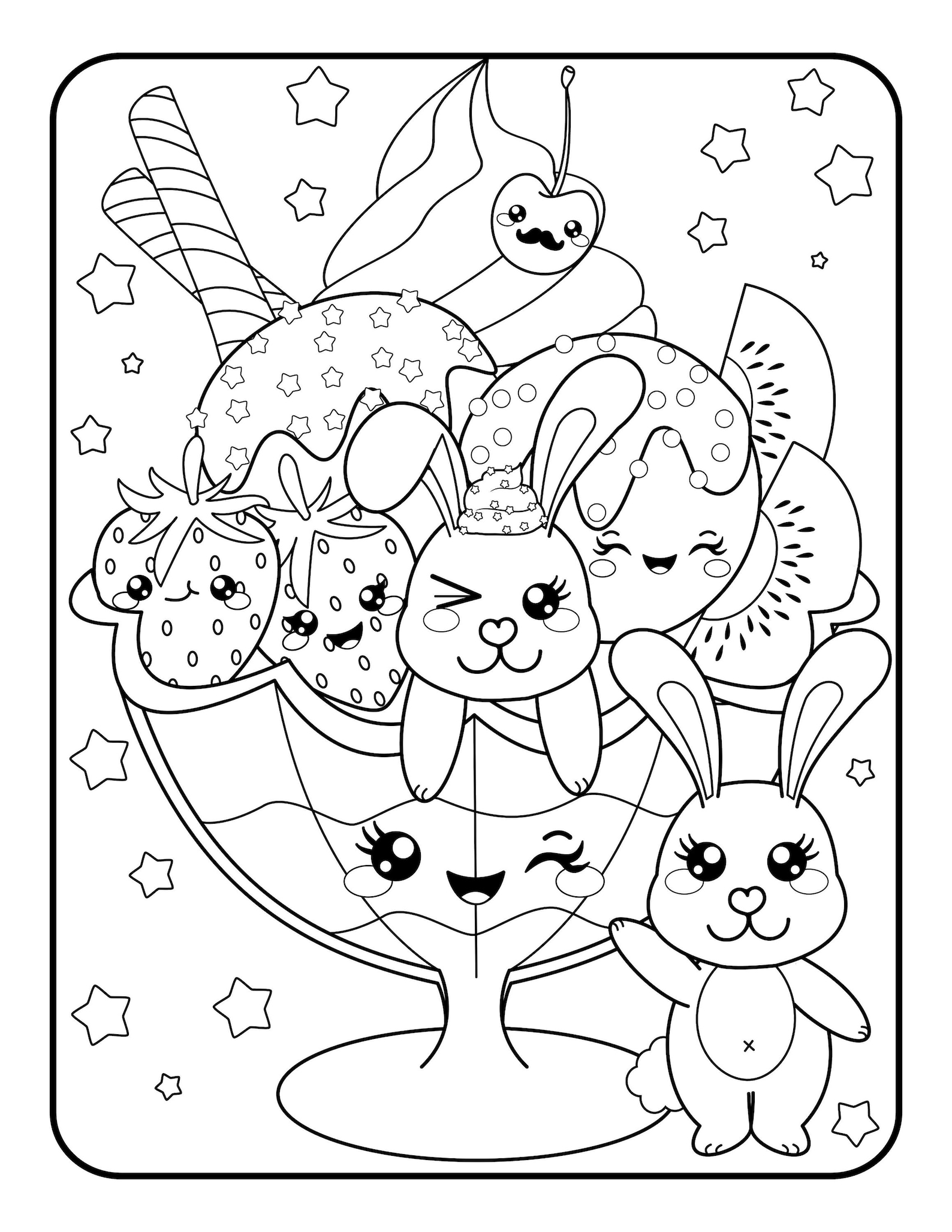 Kawaii Food and Animals Printable Downloads (group 1) - Etsy