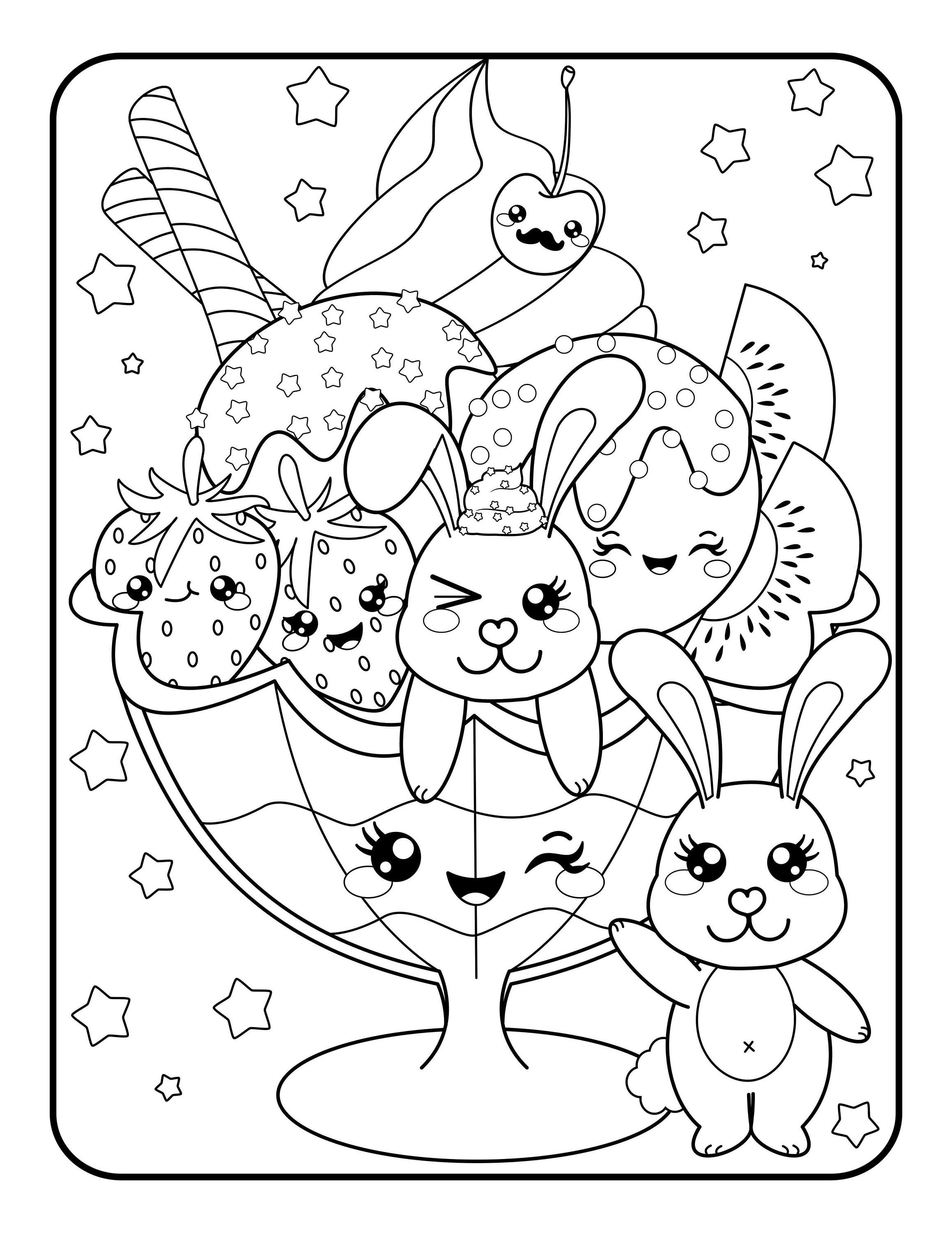 Kawaii Food and Animals Printable Downloads (group 1) - Etsy
