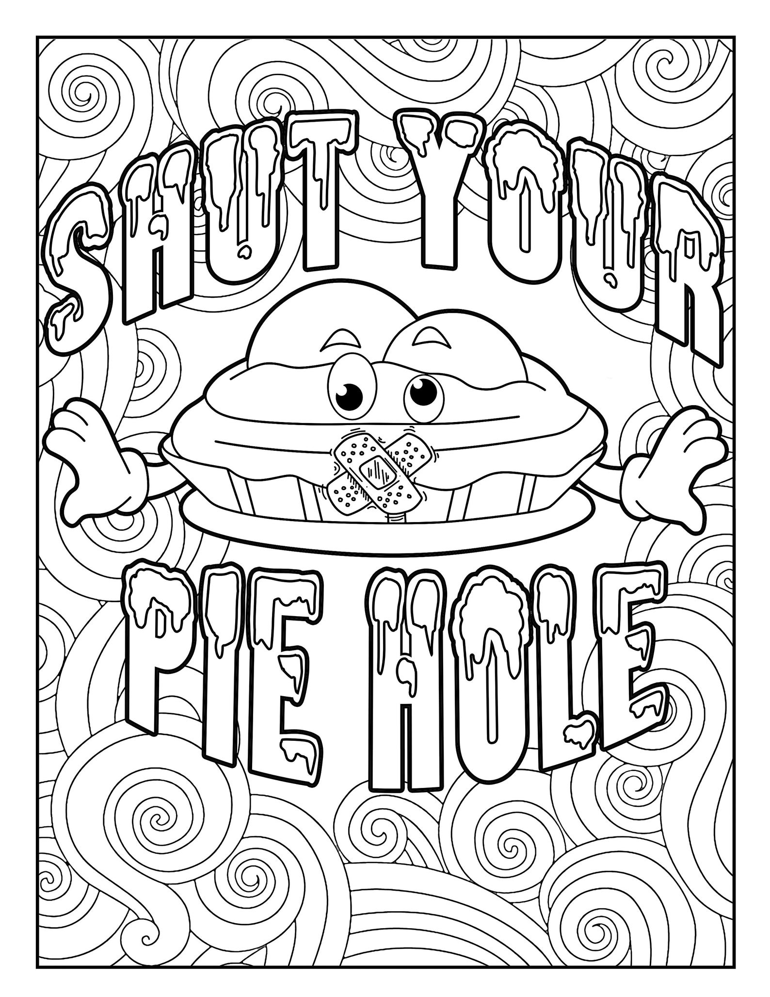 Clean Cuss Words Coloring Pages (group 6) Digital Download JPG - Etsy