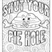 Clean Cuss Words Coloring Pages (group 6) Digital Download JPG - Etsy
