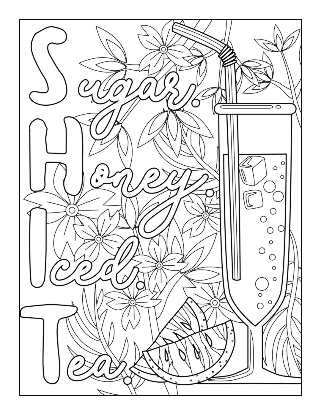 Clean Cuss Words Coloring Pages (group 3) Digital Download JPG - Etsy