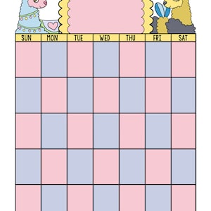 Llama Drama Planner- Digital Download Printable - Etsy