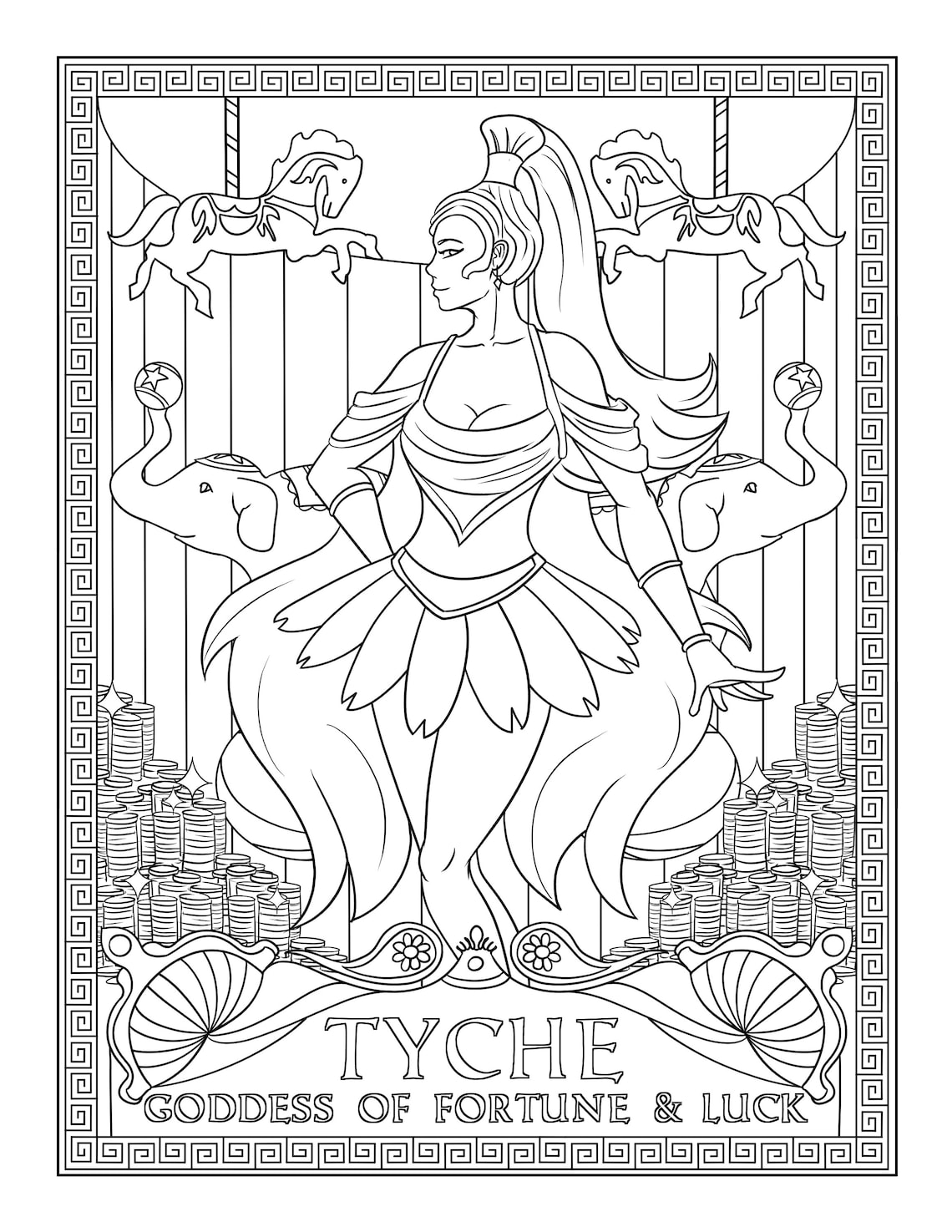 Greek Goddesses (group 3) Coloring Pages Download/printable - Etsy