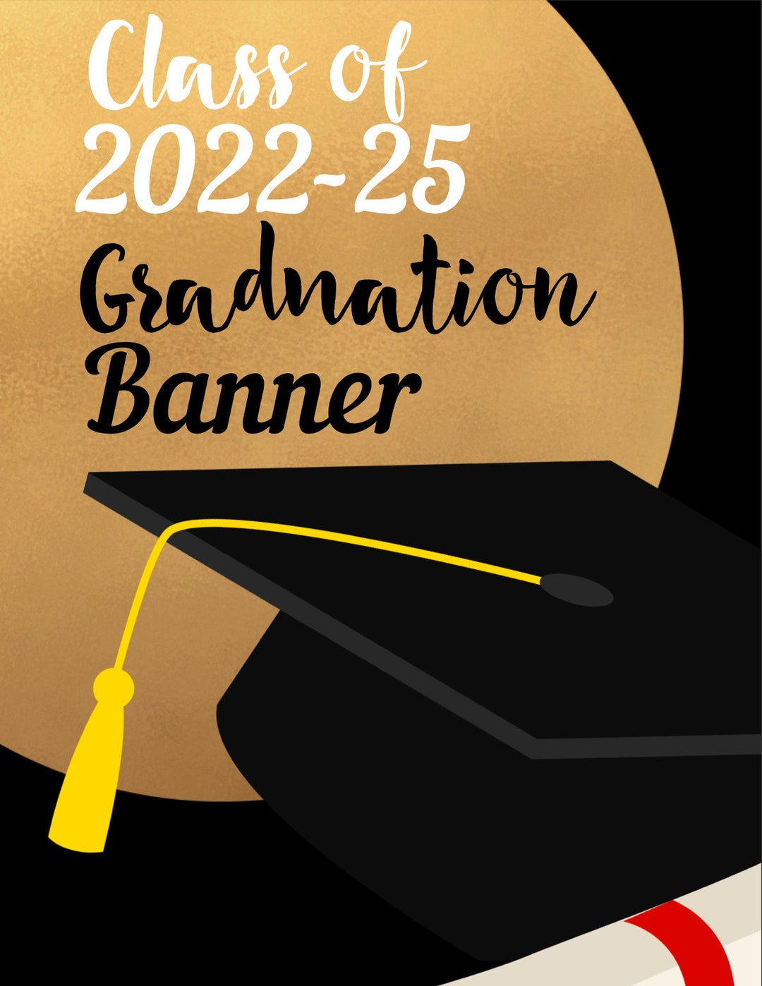 Printable Graduation Banner (multi-year With Bonus) - Etsy