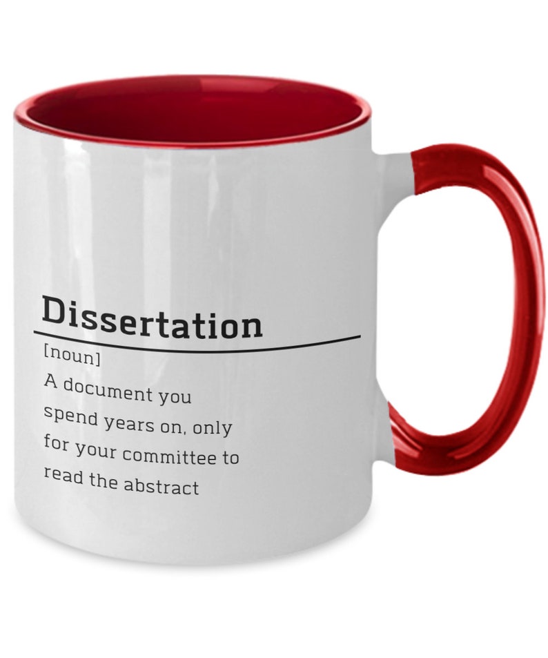 Dissertation Gift | Phd Student Gift | Funny Dissertation Mug | Grad ...