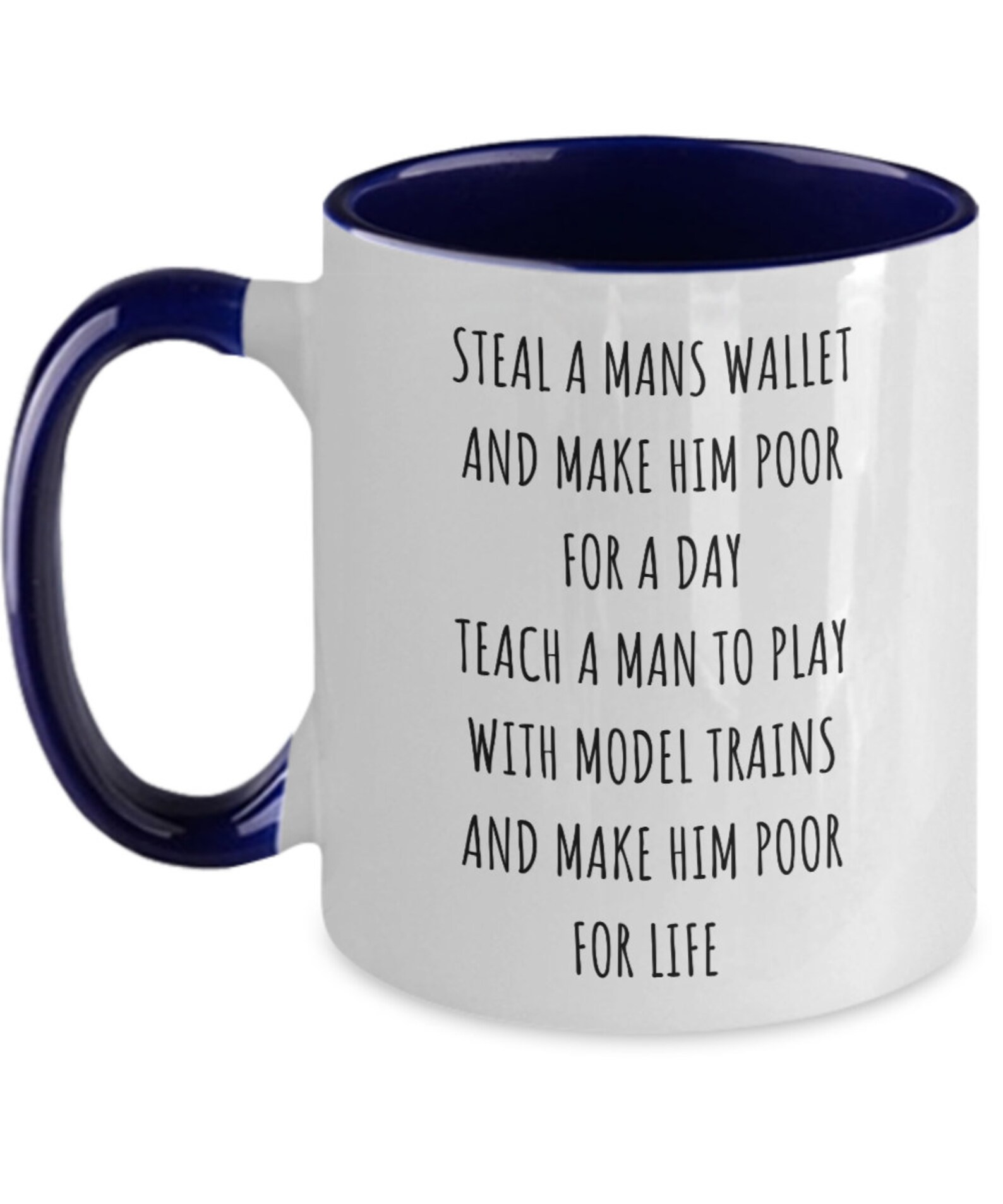 Model Train Collector Gift Locomotive Funny Coffee Mug Railroad Gifts ...